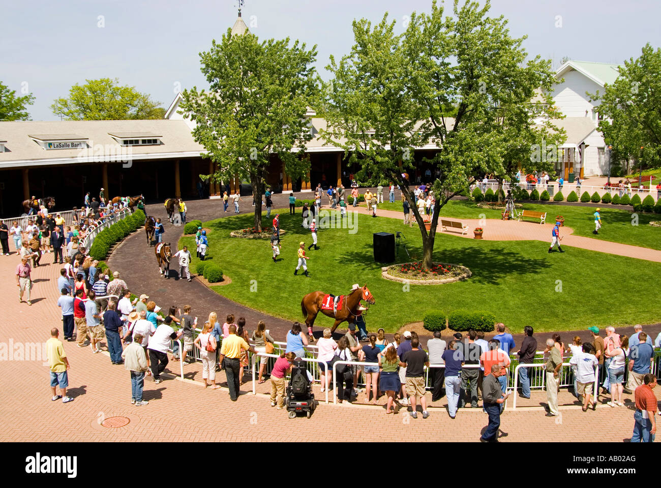 Arlington Park Paddock Stock Photo - Alamy