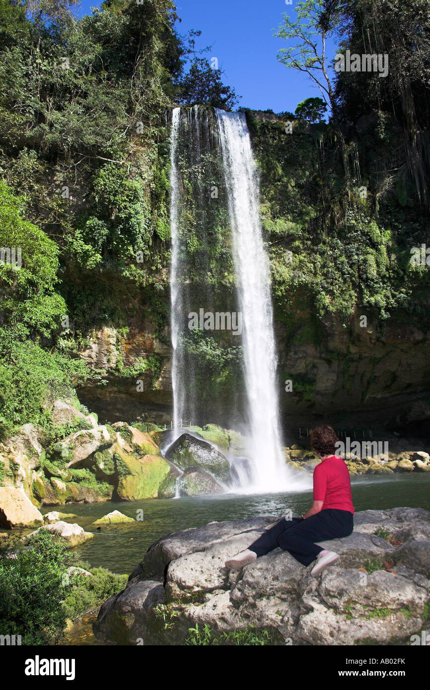 Cascada Misol Ha, Misol Ha Waterfall, near Palenque, Chiapas, Mexico ...