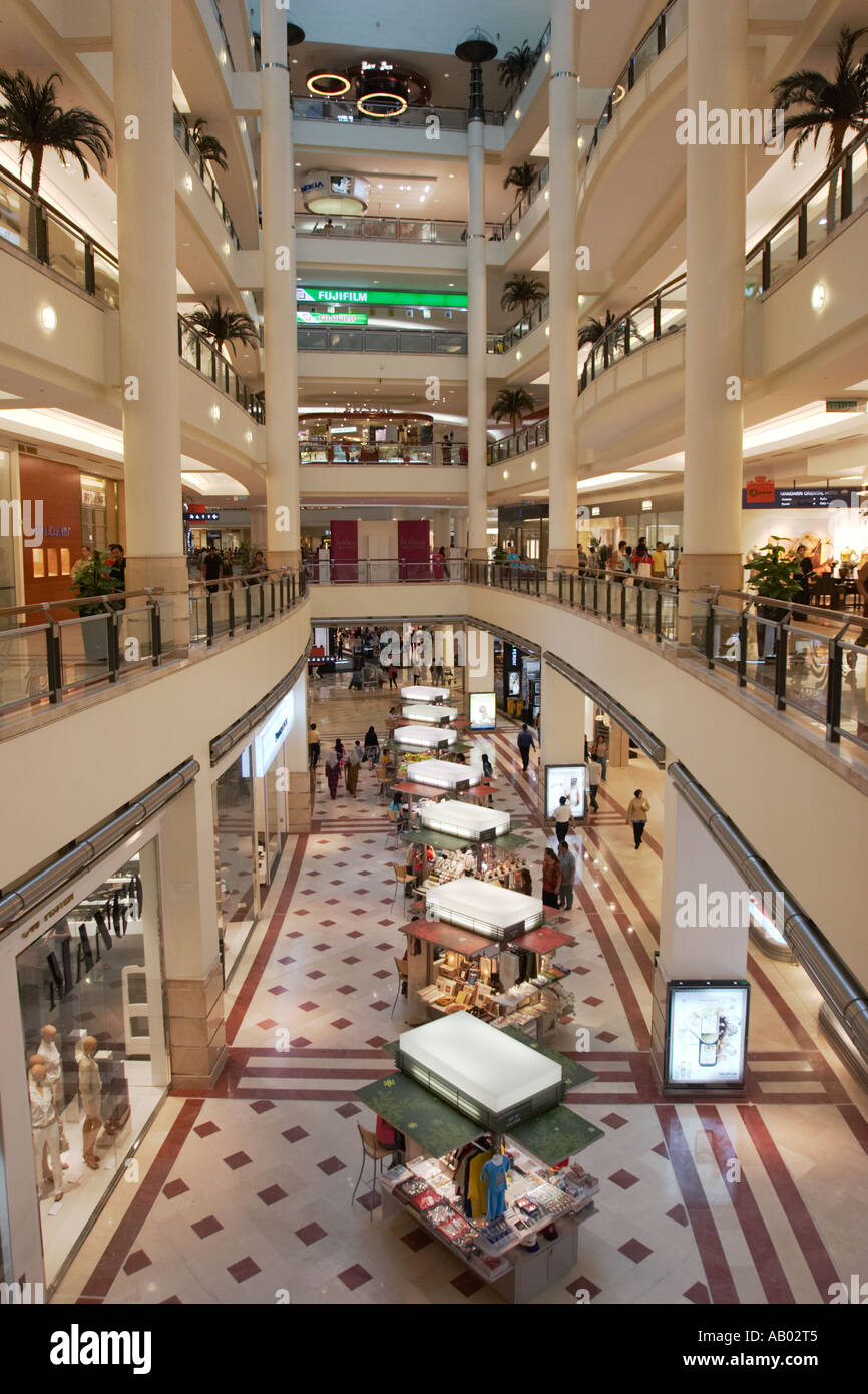 Interior view of the Suria Shopping Mall. Kuala Lumpur, Malaysia Stock ...