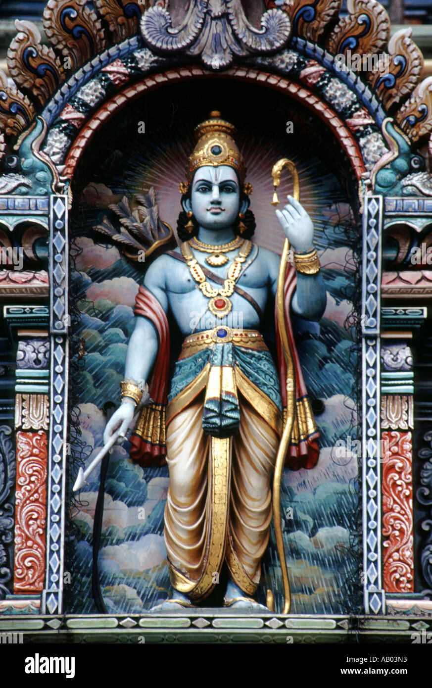 Sri Krishnan Temple in Little India, Singapore Stock Photo - Alamy