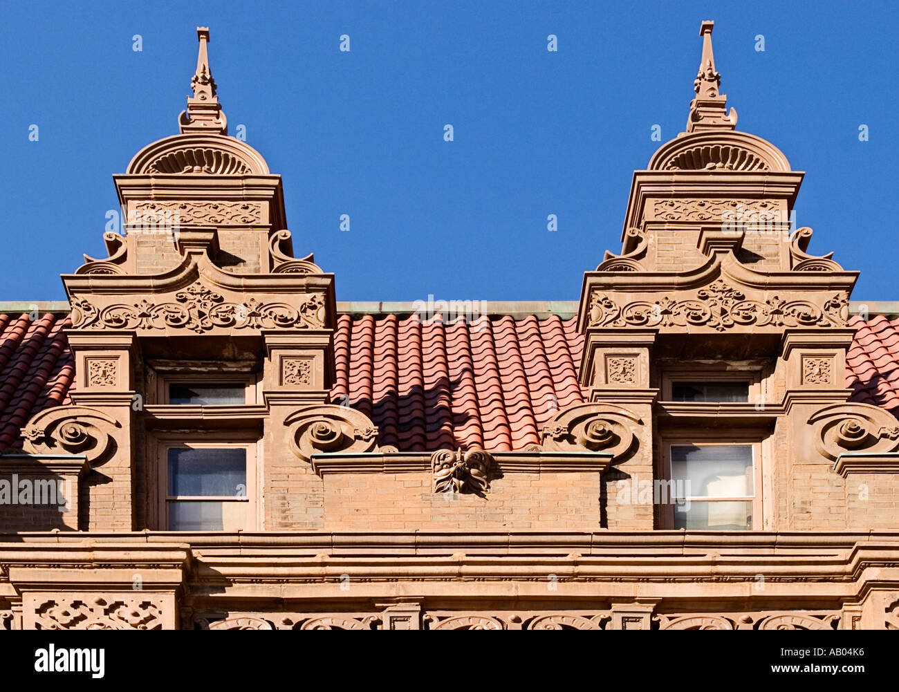 Victorian Roof Detail, Pabst Mansion, Milwaukee Wisconsin Stock Photo ...