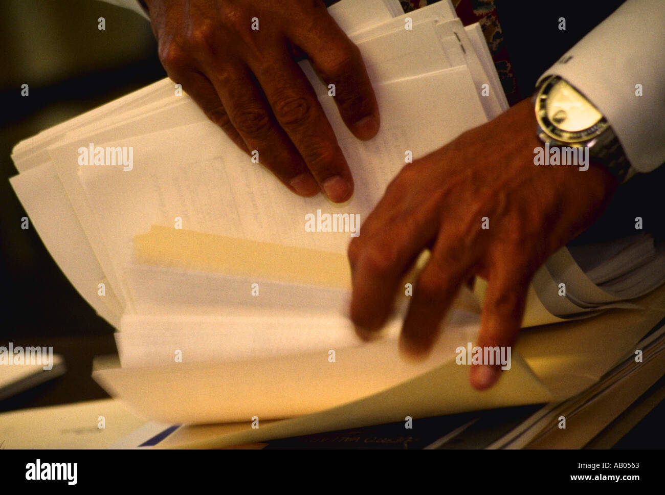 Sorting through papers hi-res stock photography and images - Alamy