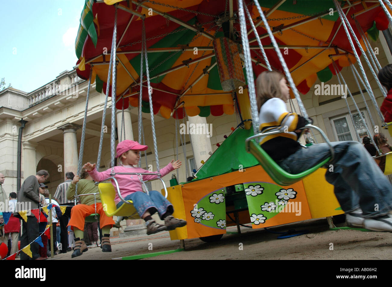 Roundabout kid kids fair hi-res stock photography and images - Alamy