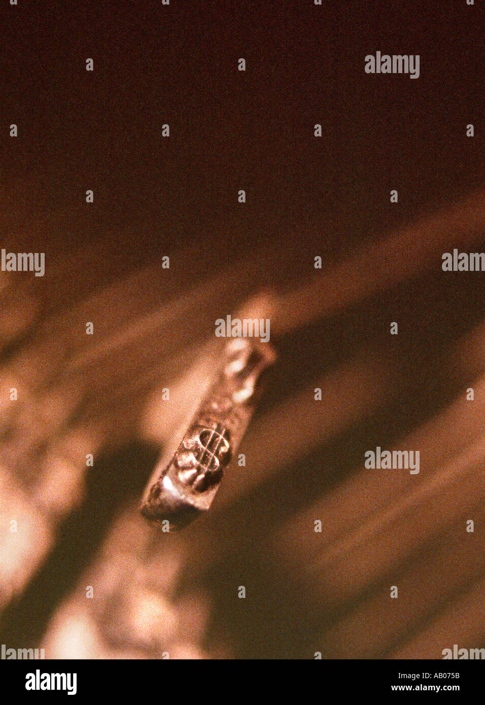 Close up of the symbol on the foot of an antique typewriter key Stock ...