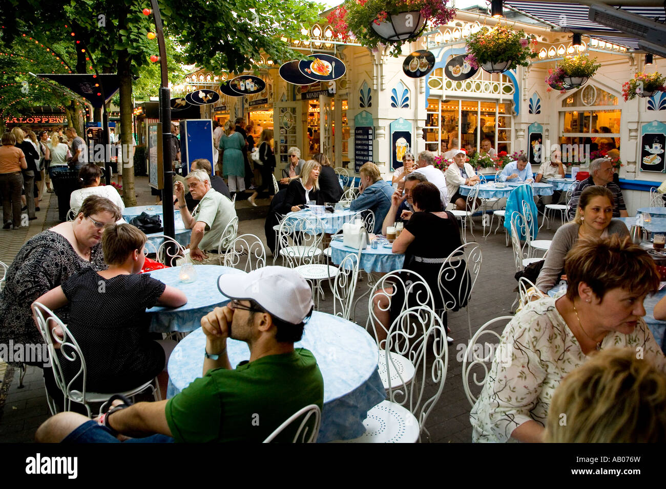 The Chocolate Café in Tivoli Copenhagen Stock Photo - Alamy