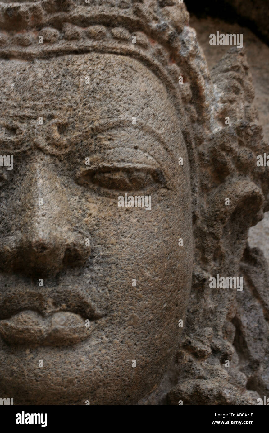 Indonesia - Java - Stone relief within ancient Hindu Prambanan temple ...