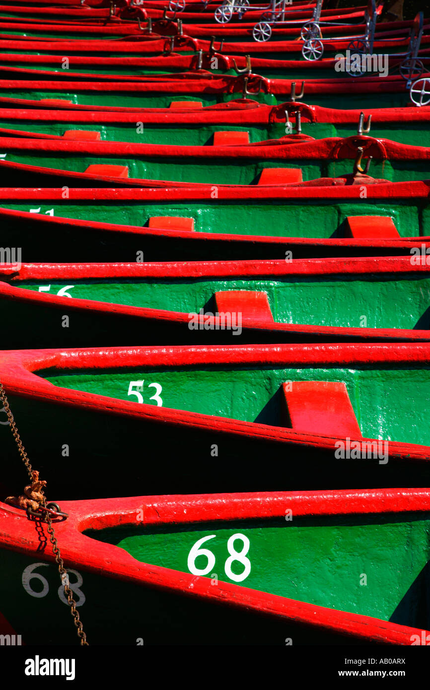 Rowing Boats on the River Nidd Knaresborough North Yorkshire England ...