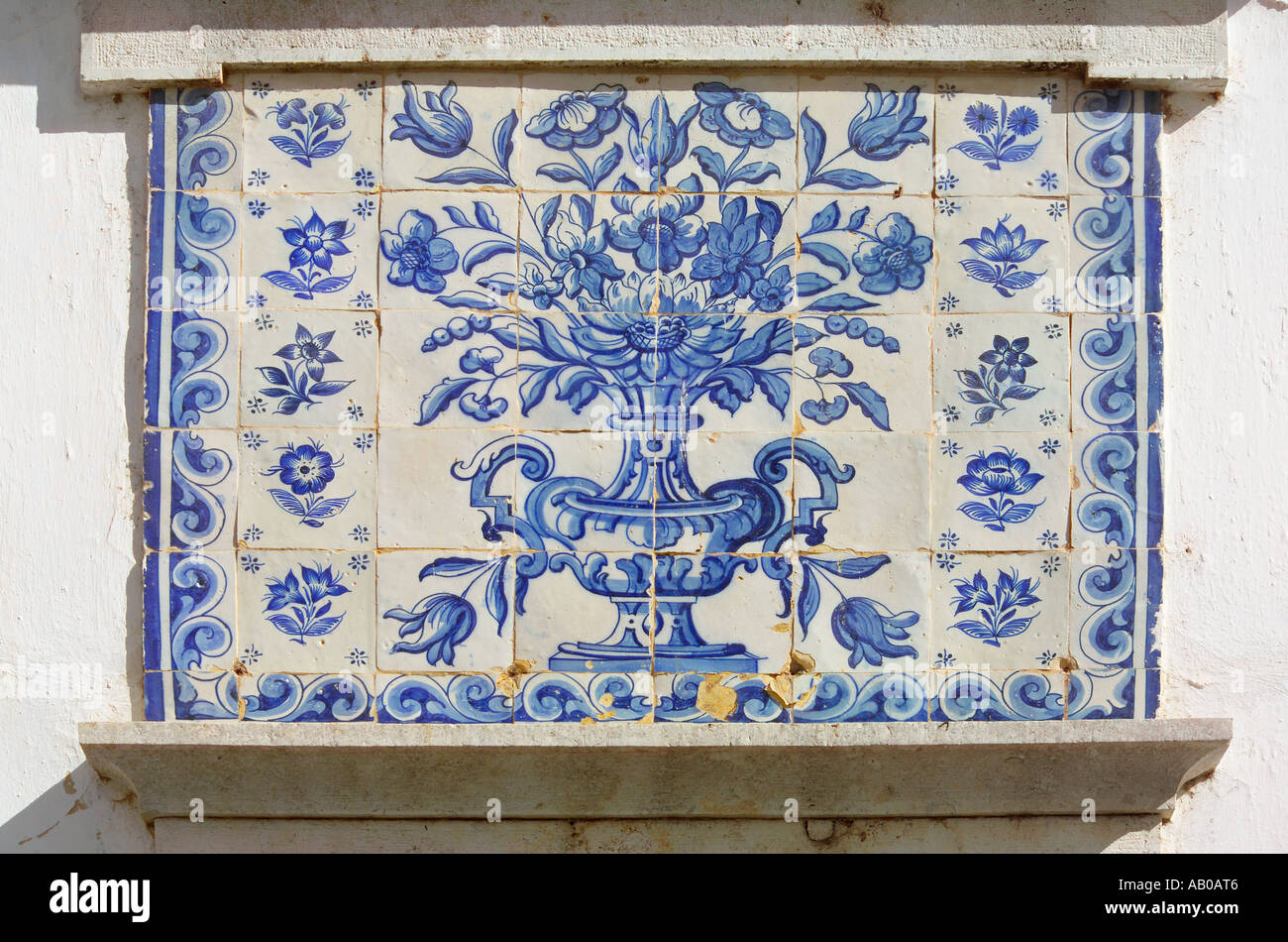 Europe, Portugal, Algarve, Faro, Azulejos, Tiles Stock Photo - Alamy