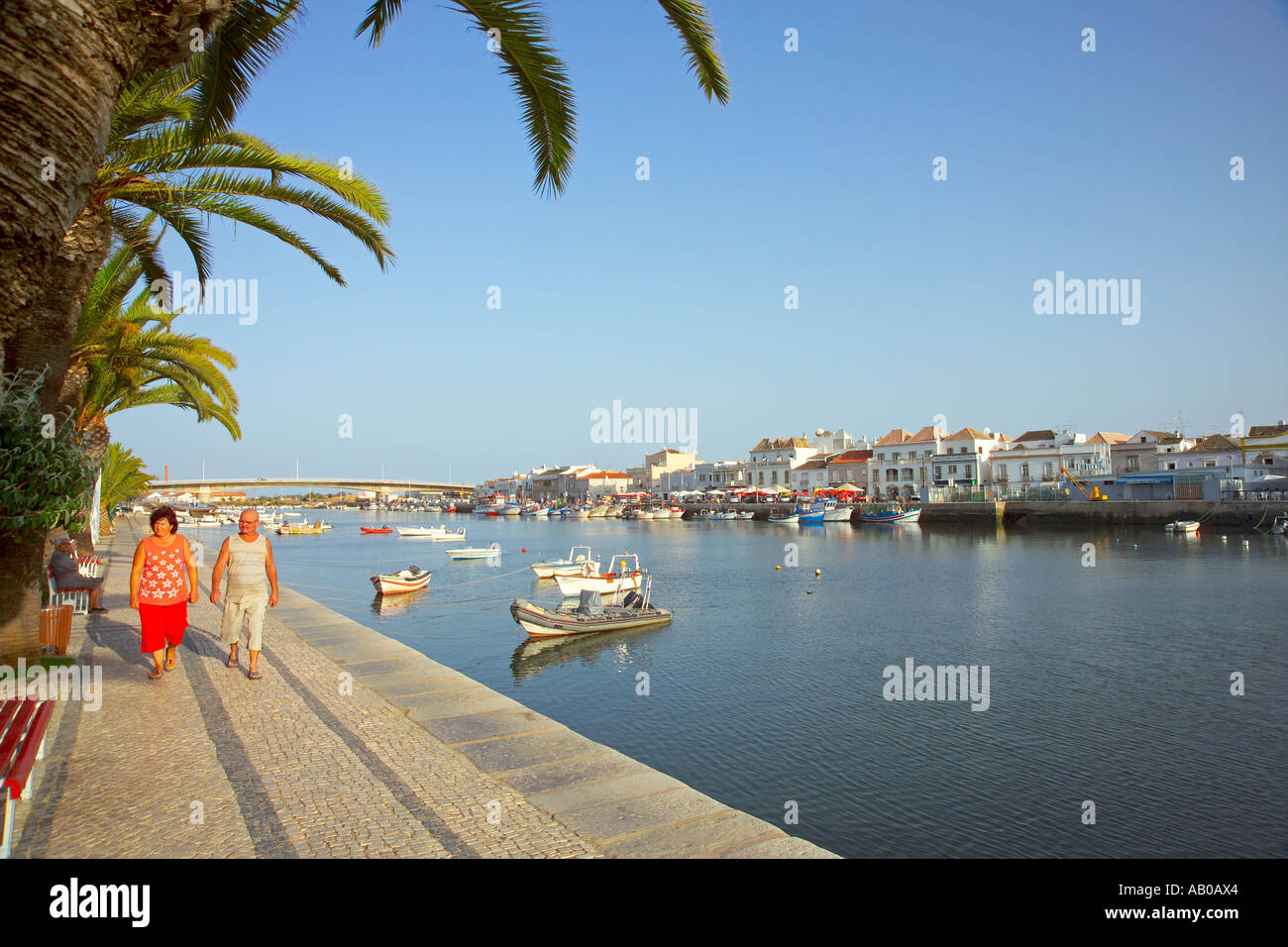Europe Portugal Algarve Tavira Rio Gilao Stock Photo - Alamy