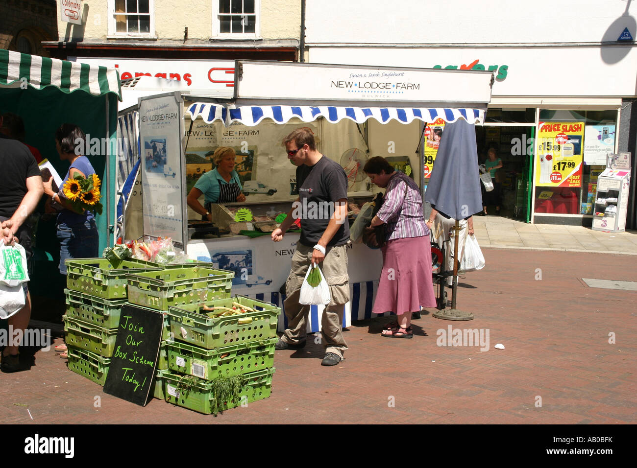 Farmer Market Huntingdon Cambridgeshire England Stock Photo - Alamy