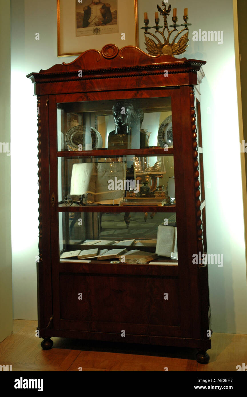 old fashioned glasscase Stock Photo - Alamy