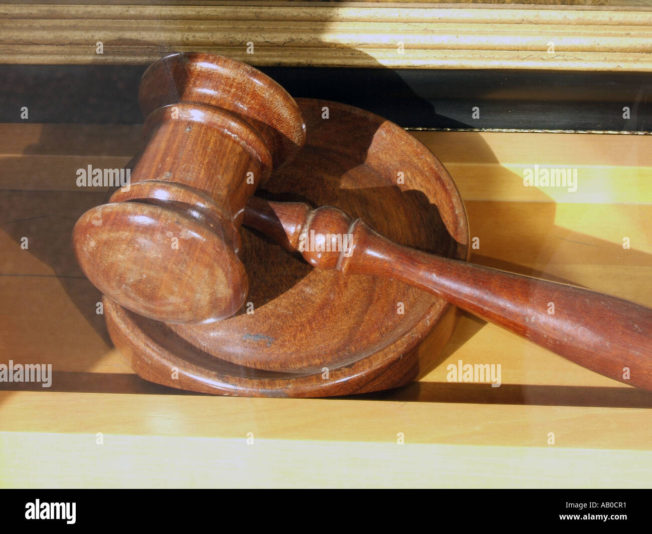 wooden auction hammer Stock Photo - Alamy