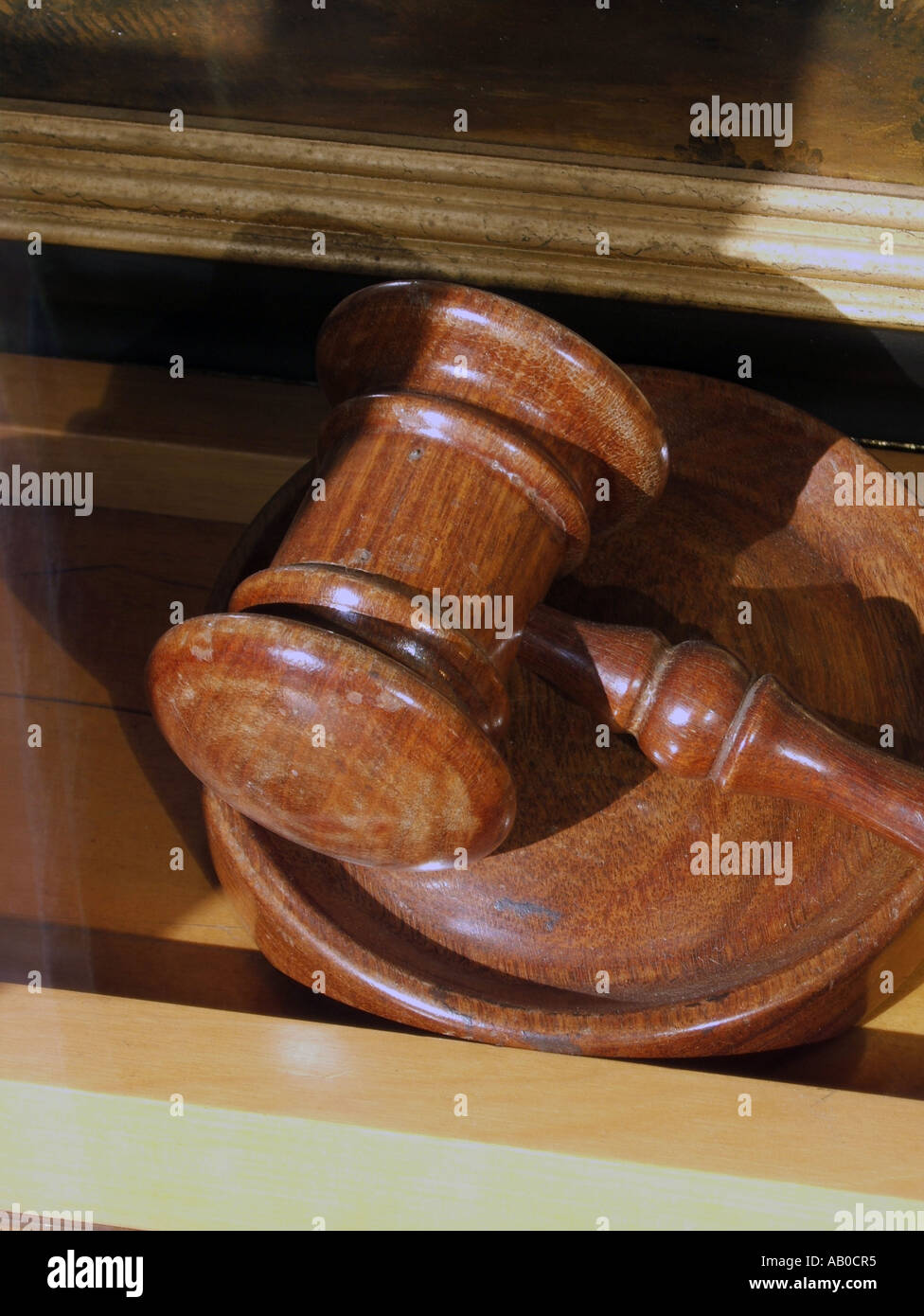 wooden auction hammer Stock Photo - Alamy