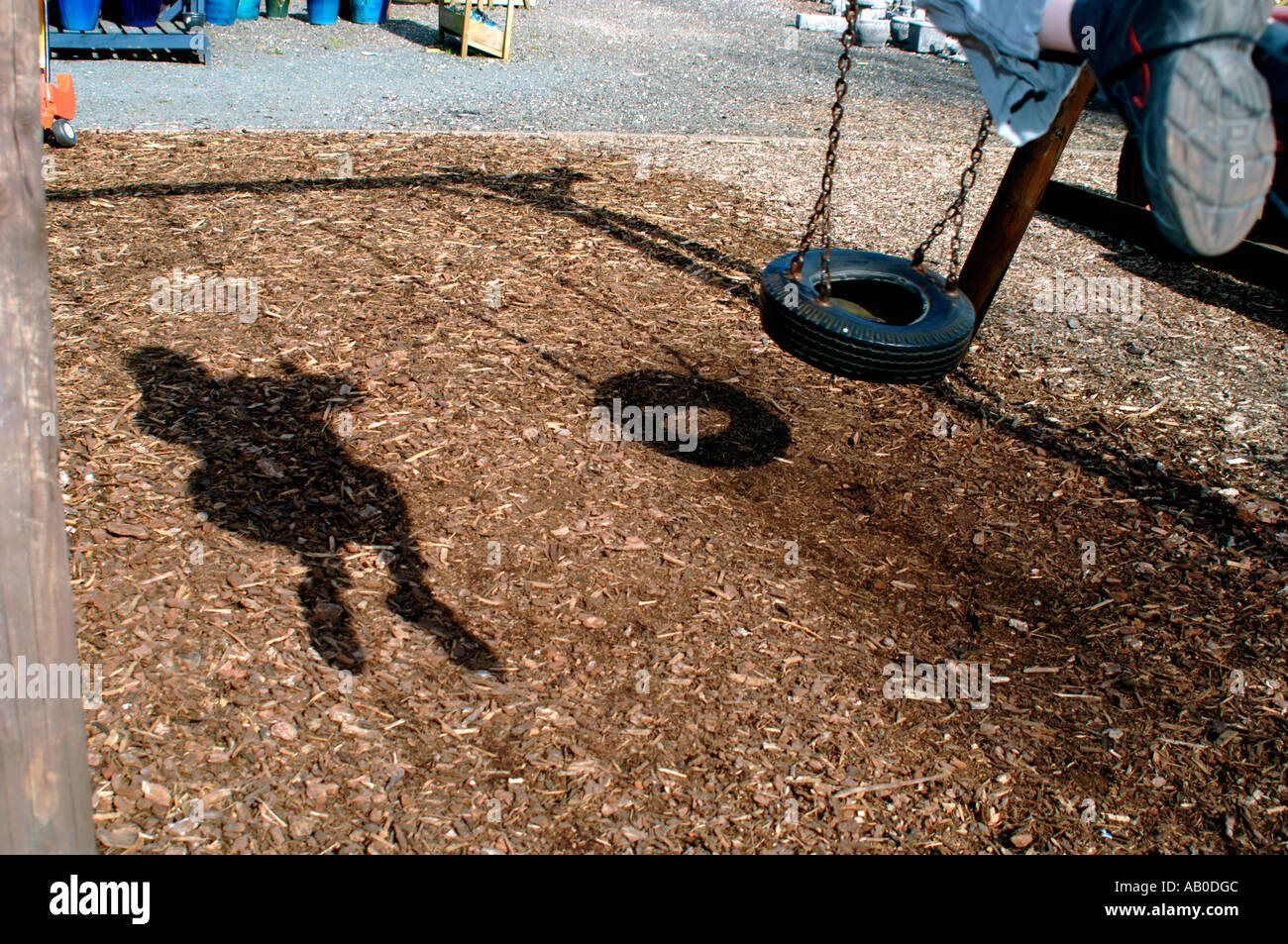 Boy alone in playground hi-res stock photography and images - Alamy