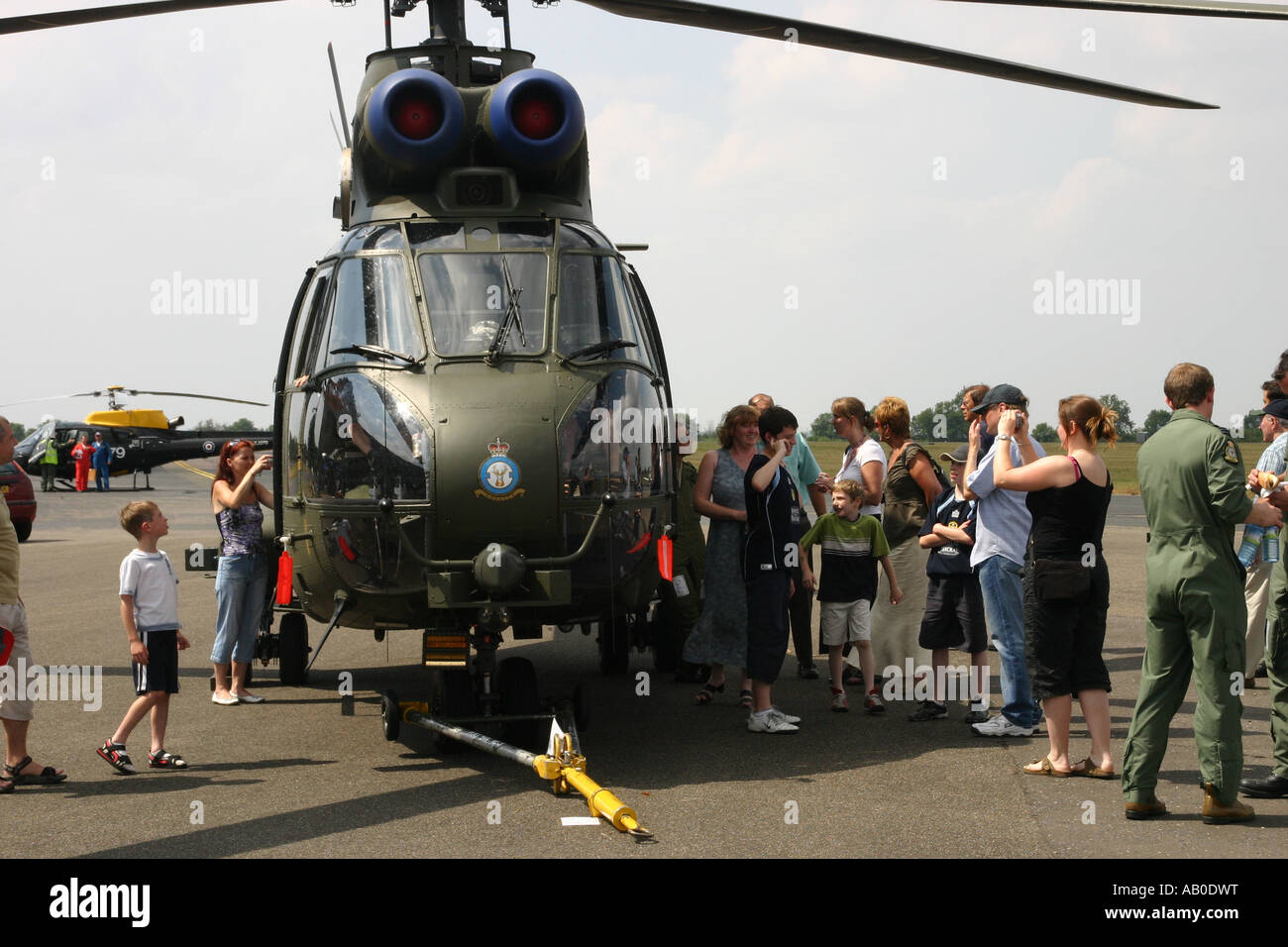 RAF Puma Helicopter Stock Photo - Alamy