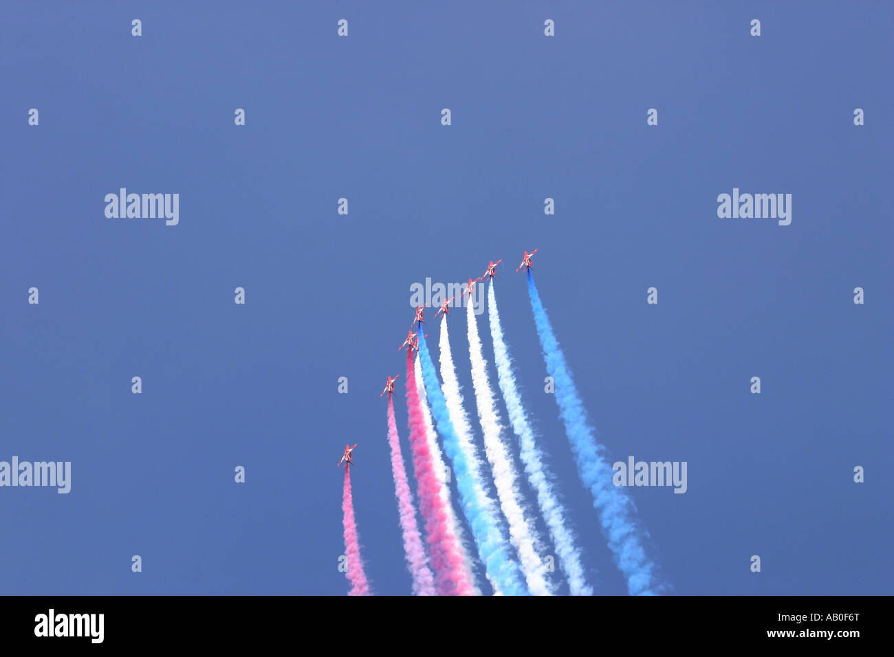 The Royal Air Force Aerobatic Team The Red Arrows Stock Photo - Alamy