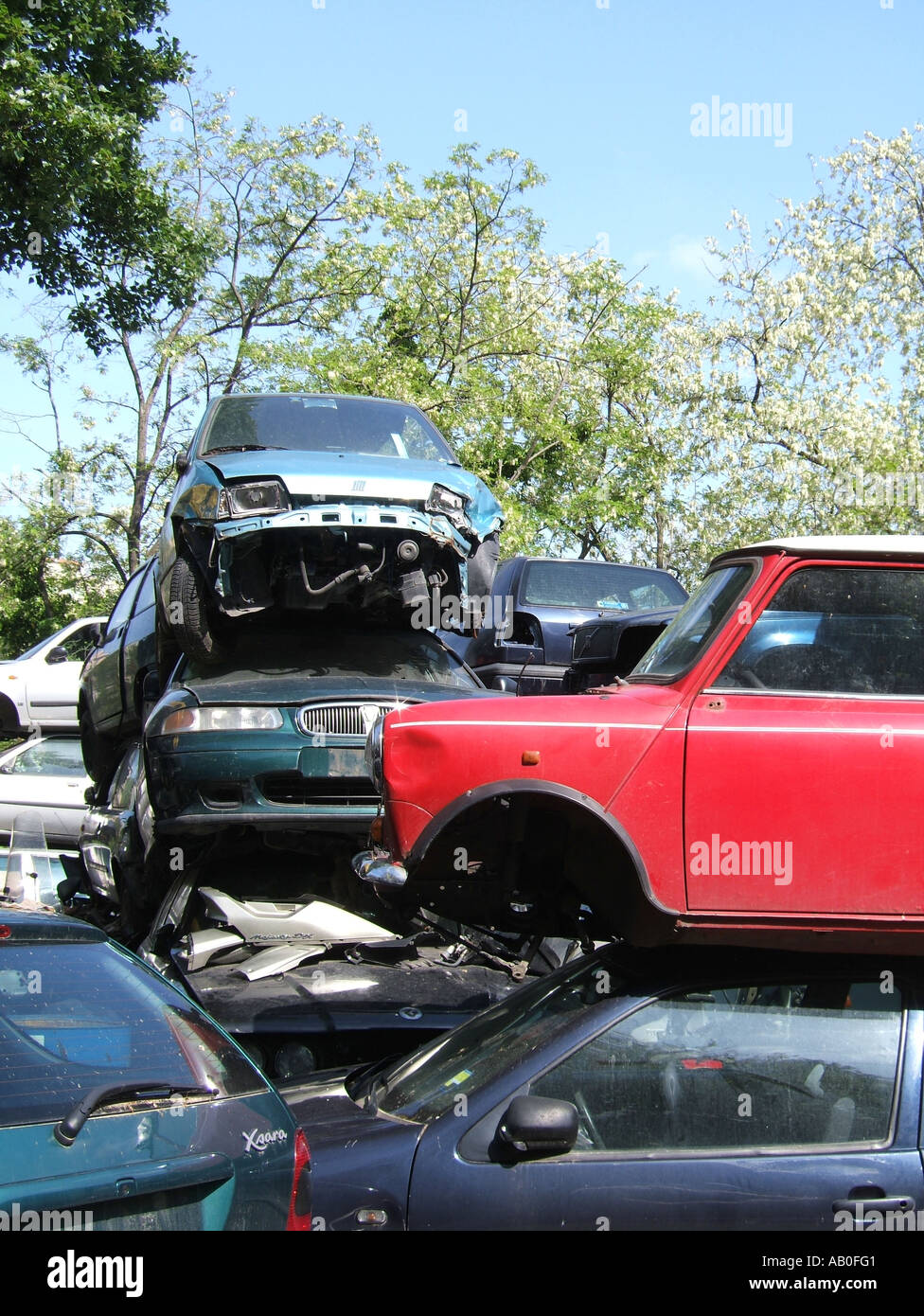 cars in breakers scrap yard Stock Photo - Alamy