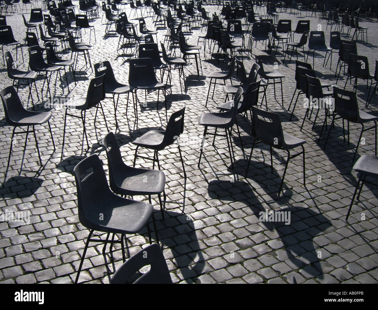 Plastic chair left outside hi-res stock photography and images - Alamy