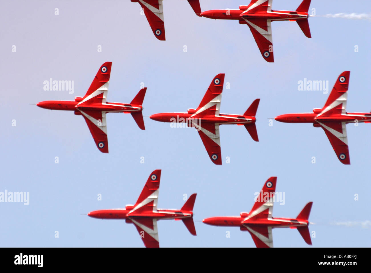 The Royal Air Force Aerobatic Team The Red Arrows Stock Photo - Alamy