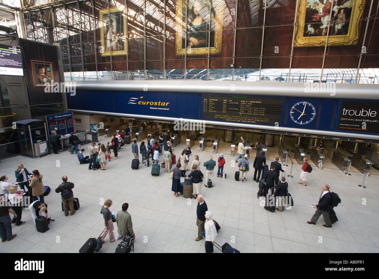 The Eurostar Terminal at London Waterloo Station Stock Photo - Alamy