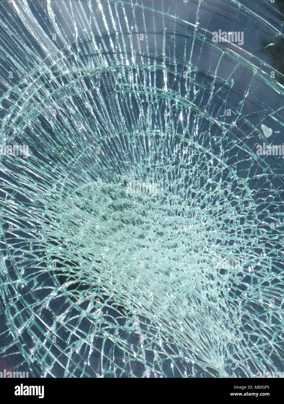 smashed car windscreen Stock Photo - Alamy