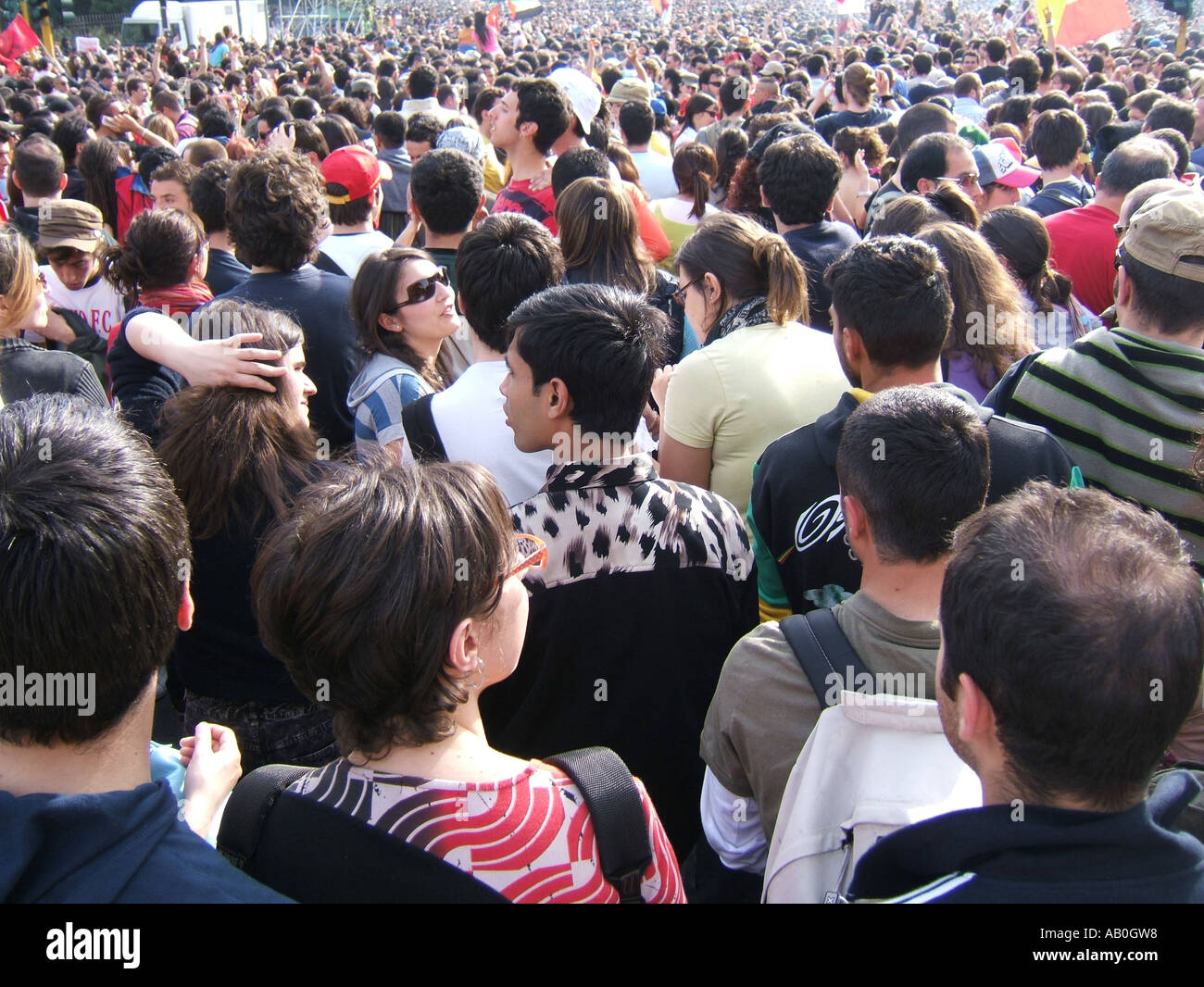 Teen girl blurred crowd hi-res stock photography and images - Alamy