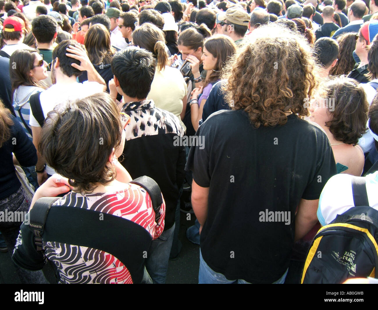 Teen girl blurred crowd hi-res stock photography and images - Alamy