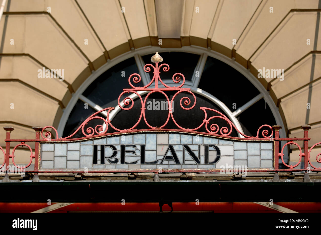 Ireland sign Manchester Victoria railway station Stock Photo - Alamy
