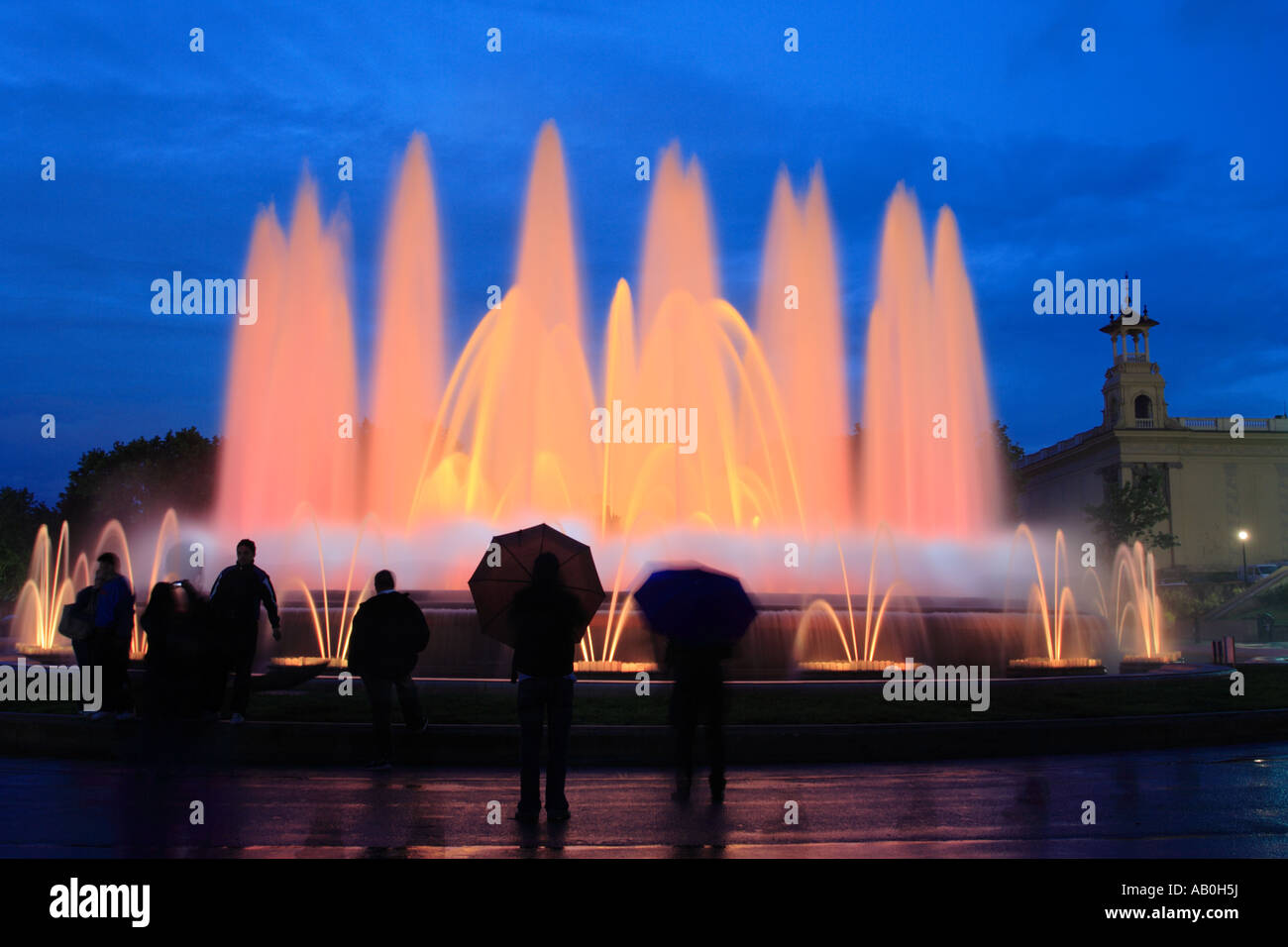 Magic fountain in Barcelona Stock Photo - Alamy