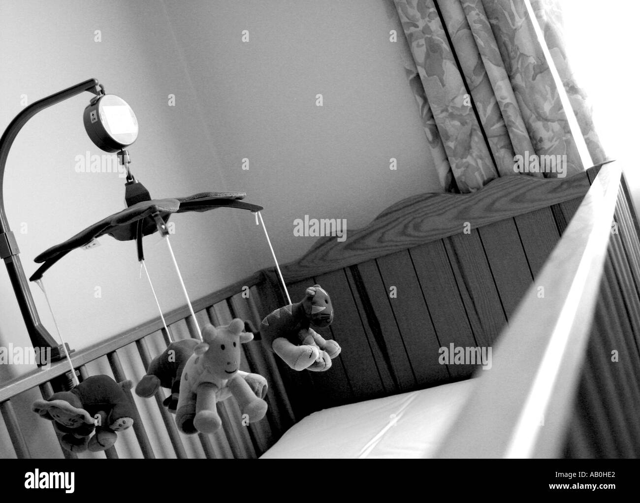 Empty cot nursery Black and White Stock Photos & Images - Alamy