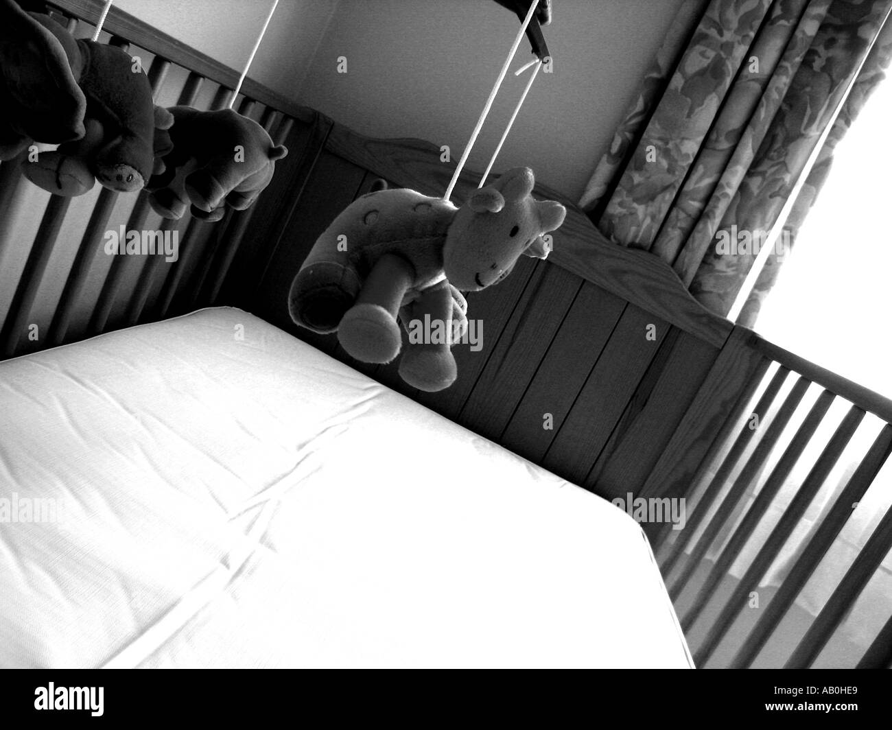 Empty cot nursery Black and White Stock Photos & Images - Alamy