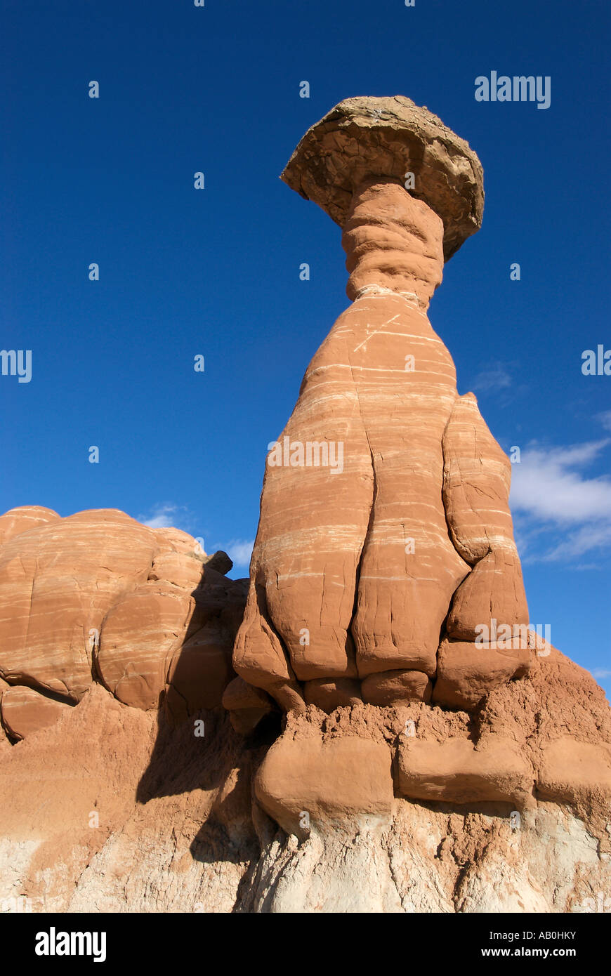 A large toadstool hoodoo in the Grand Staircase Escalante National ...