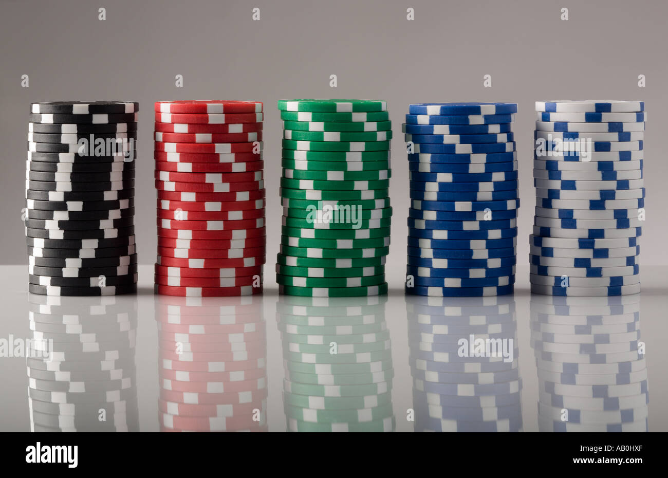 Poker chips in form hi-res stock photography and images - Alamy