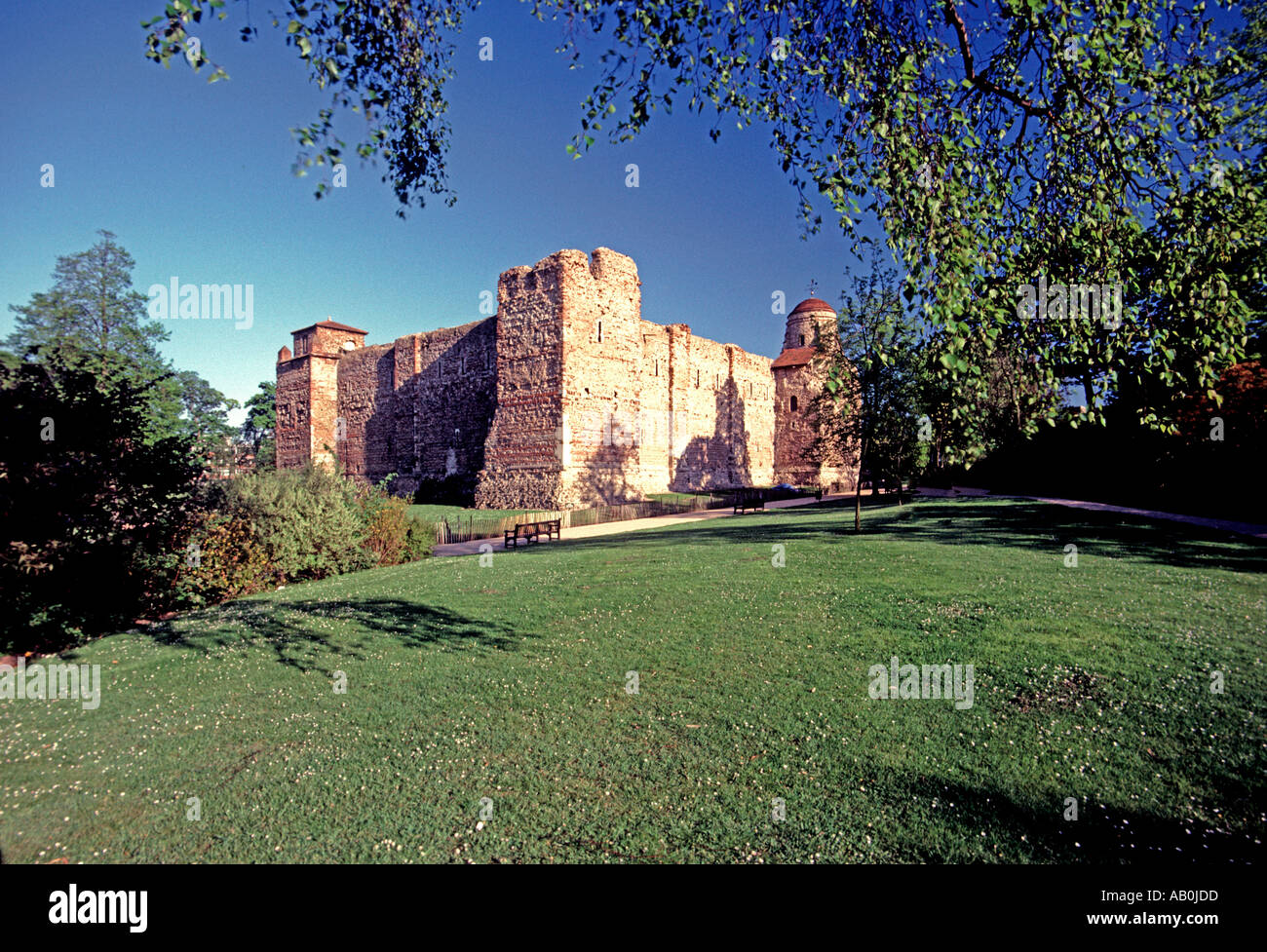 Castle In Colchester In England Stock Photo - Alamy