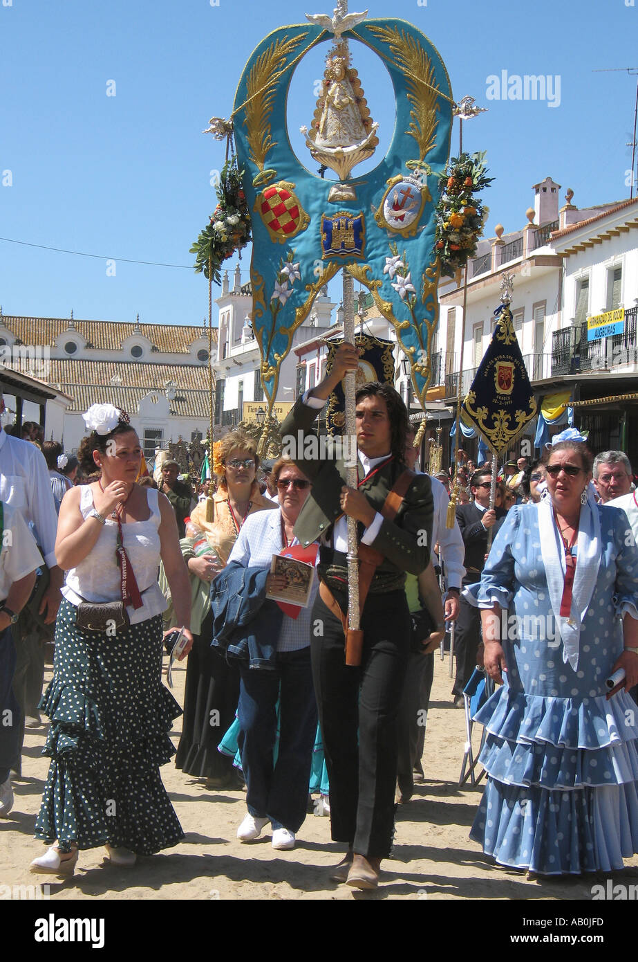 Festival and Romeria El Rocio Andalucia Spain Stock Photo - Alamy