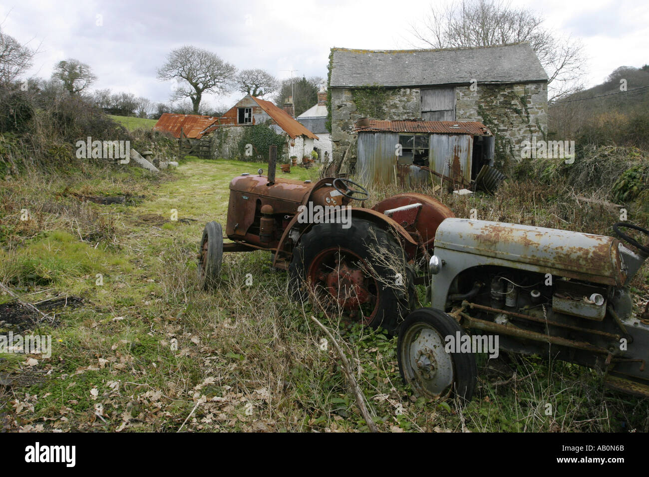 All Rust and Rustic Ancient tractors decaying gently amidst equally ...