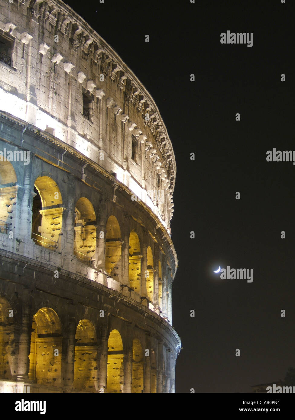 Colosseum moon night in hi-res stock photography and images - Alamy