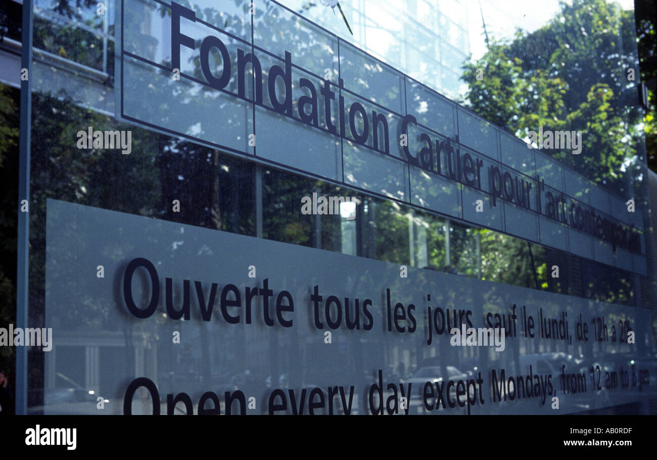 The cartier foundation paris hi-res stock photography and images - Alamy