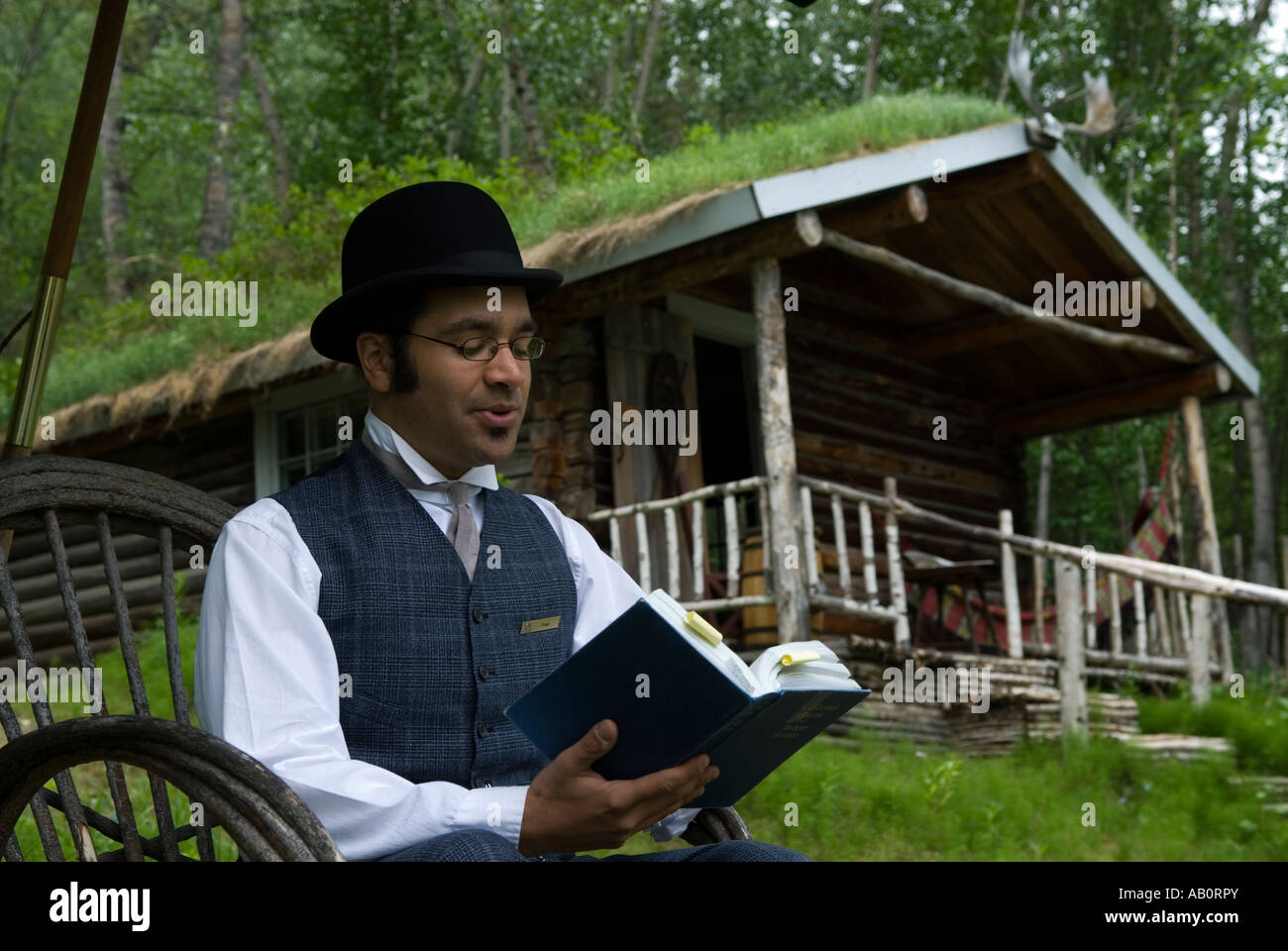 Robert Service cabin in Dawson City Yukon Canada Stock Photo - Alamy