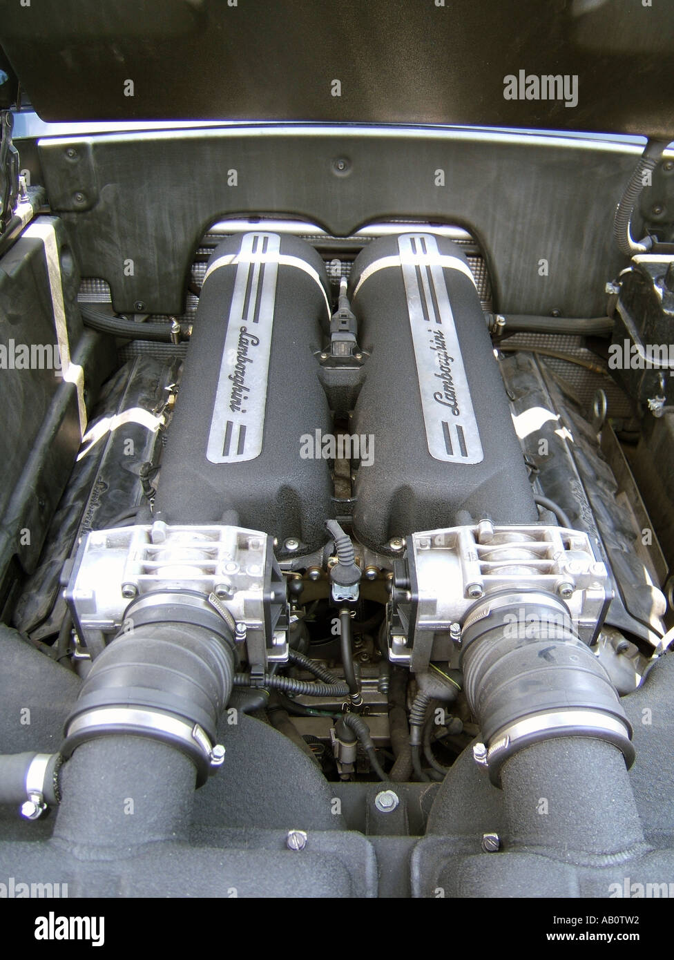 lamborghini sports car engine Stock Photo - Alamy