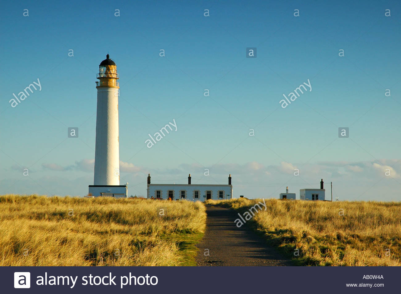 Barns Ness lighthouse at Dunbar SCOTLAND Stock Photo - Alamy
