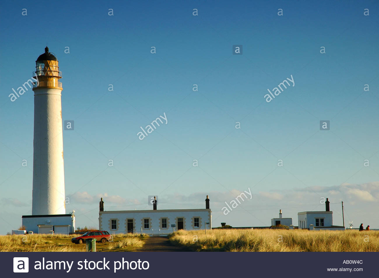 Barns Ness lighthouse at Dunbar SCOTLAND Stock Photo - Alamy