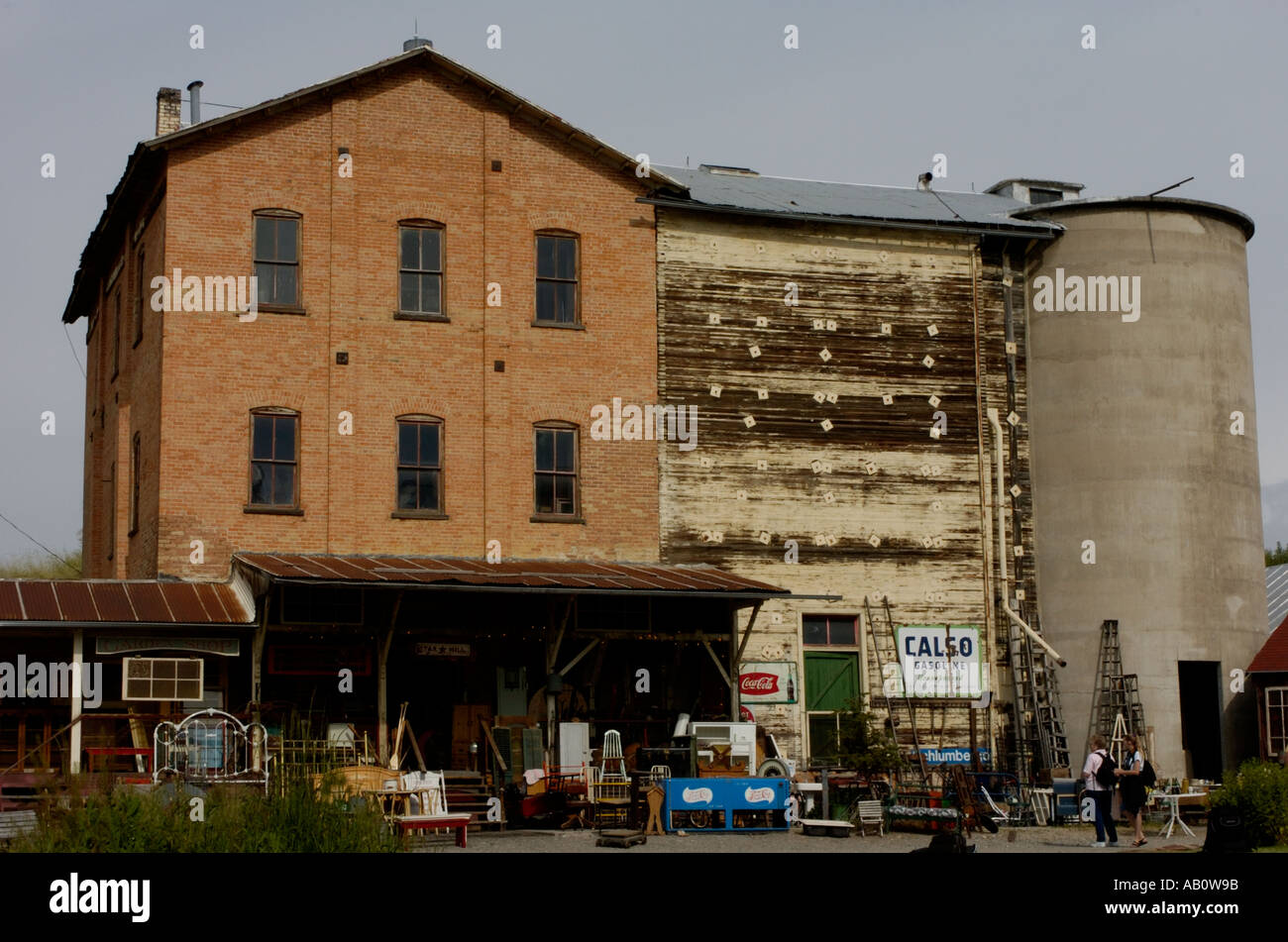Old mill building turned into an antique store in Utah USA Stock Photo ...