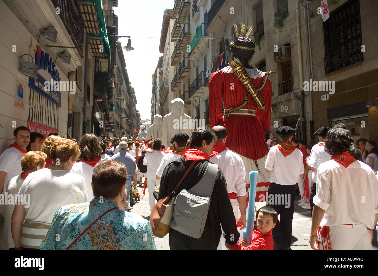 Fiesta de San Fermin, Pamplona, Navarra, Spain Stock Photo - Alamy
