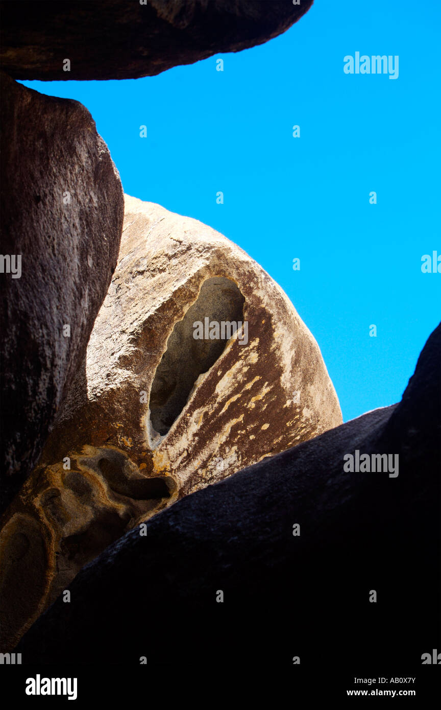 Blue sky and stones The Baths National Park Virgin Gorda British Virgin ...