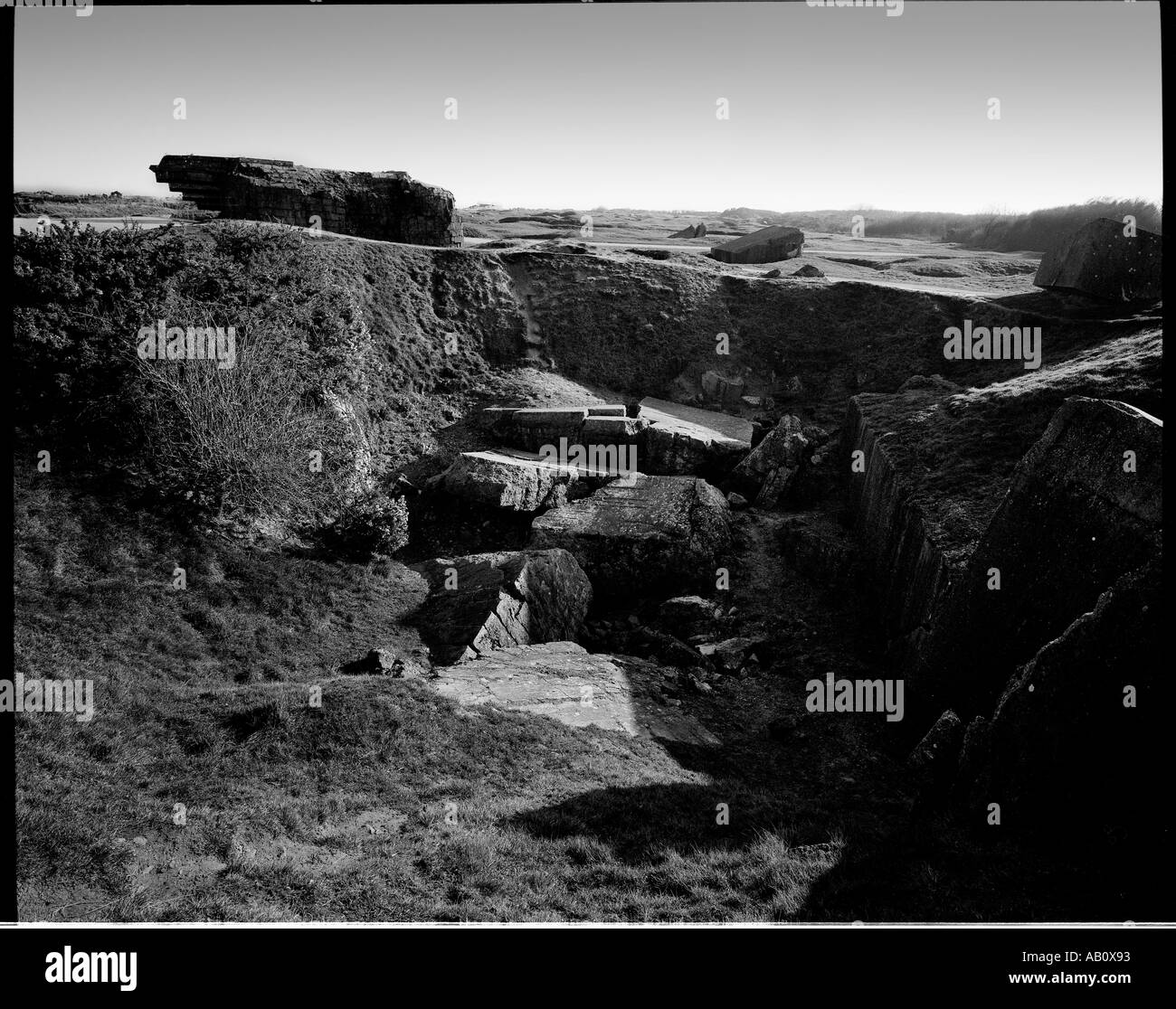 Atlantic Wall built by Germany against Allied attack during WW2 Pointe ...