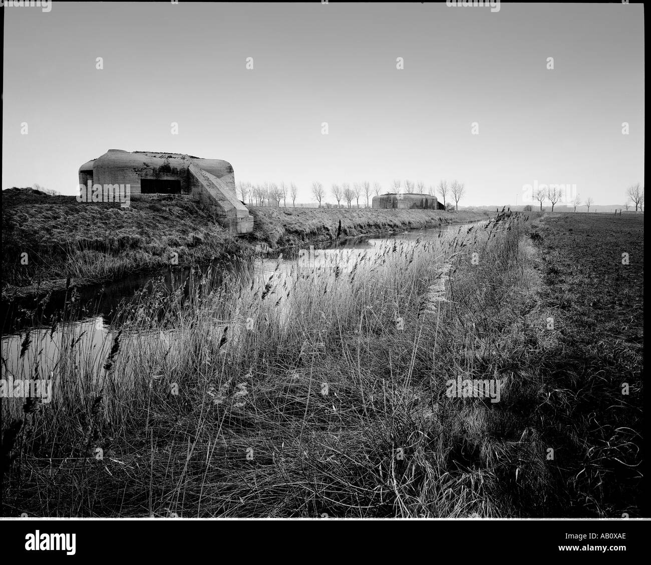 Atlantic Wall built by Germany against Allied attack during WW2.Holland ...