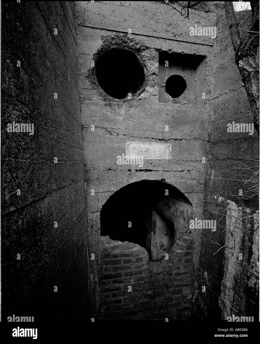 Atlantic Wall built by Germany against Allied attack during WW2 .Bunker ...