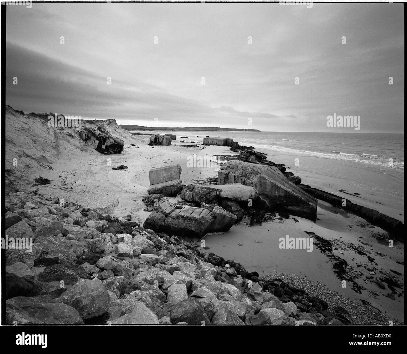Atlantic Wall built by Germany against Allied attack during WW2 along ...