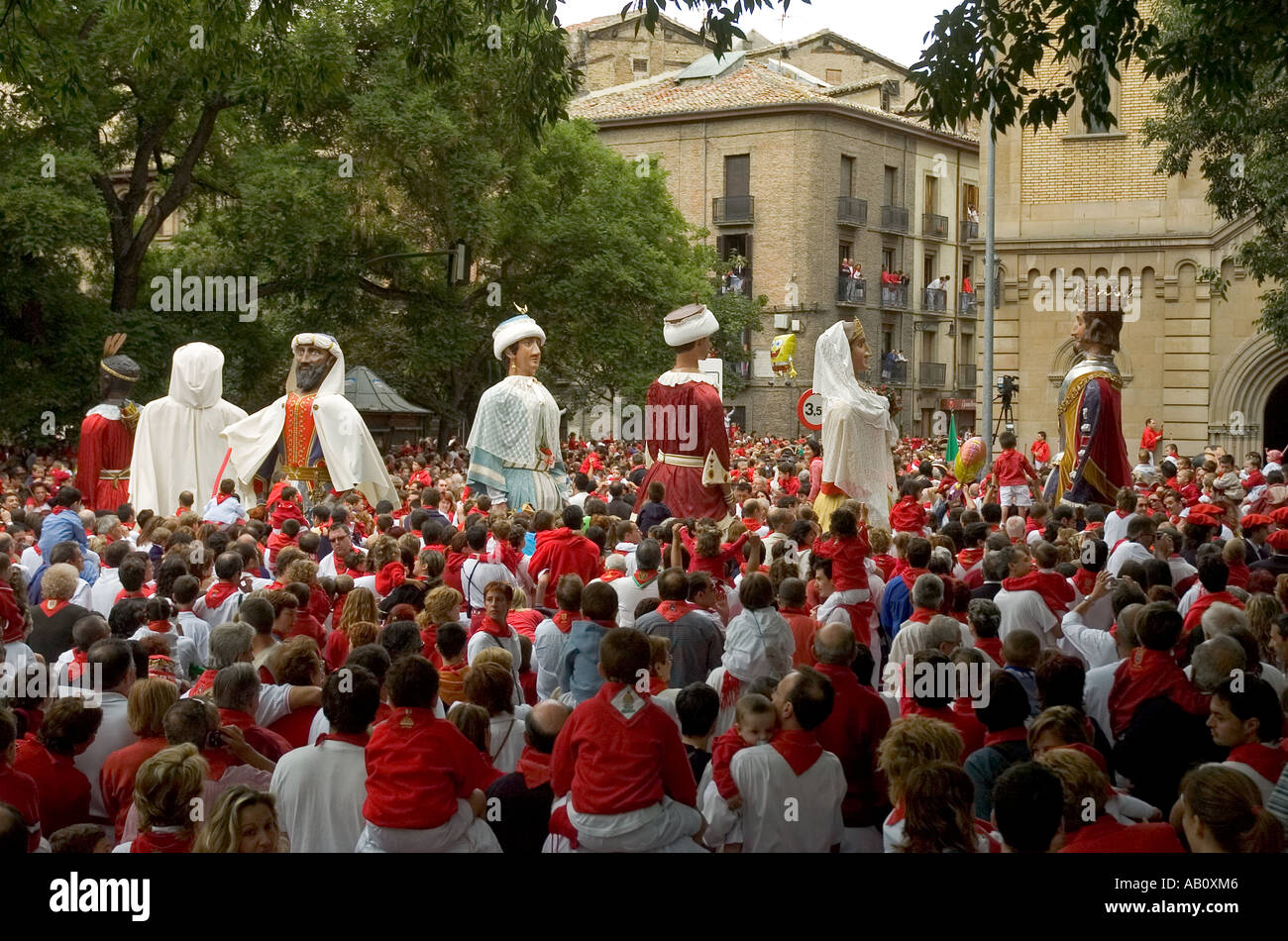Fiesta de San Fermin, Pamplona, Navarra, Spain Stock Photo - Alamy